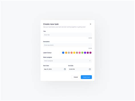 Task Modal By Dmitry Sergushkin On Dribbble