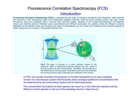 Pdf Fluorescence Correlation Spectroscopy Fcs Introduction Wikis