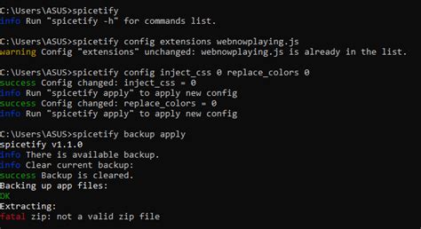 Fatal Zip Not A Valid Zip File · Issue 318 · Spicetifycli · Github
