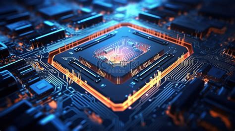 深色壁纸 3d 渲染采用高科技传感器电路板面板技术和数字通信概念背景图片免费下载海报banner高清大图千库网图片编号6899412