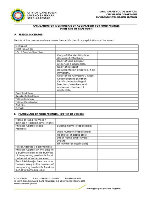Certificate Of Acceptability Pdf Identity Document Government