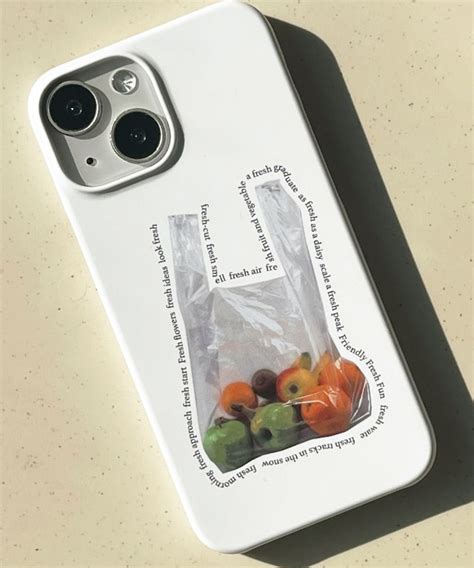 하드카드 후르츠 플라스틱 백 과일 레트로 무광 유광 하드케이스 카드수납 아이폰16 에이블리