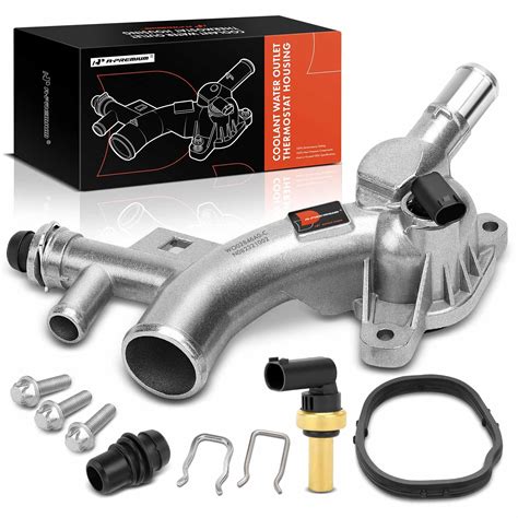 A Premium Upgraded Aluminum Coolant Housing Water Outlet Compatible