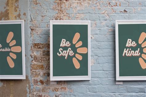 Pbis Classroom Poster Retro Fonts And Colors Elementary School