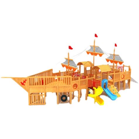 Купить Уличная деревянная горка для детского сада для тренировок ...