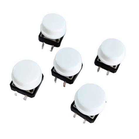 Tactile 4 Pin Push Button Switch Pack Of 5 12x12x7 3 Mm at 59 00 Tactile Switch टकट