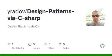 Github Yradov Design Patterns Via C Sharp Design Patterns Via C