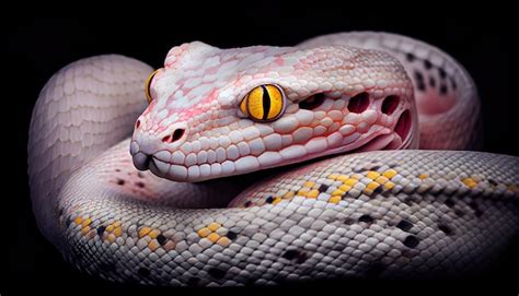 Premium Photo Detailed Rendering Of Pink Albino Python Background