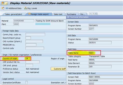 How To Fetch Country Of Origin Field From Erp To E Sap Community