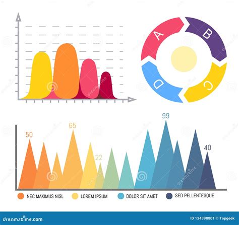 Pie Diagram Infographics And Infocharts Data Stock Vector Illustration Of Plan Info 134398801