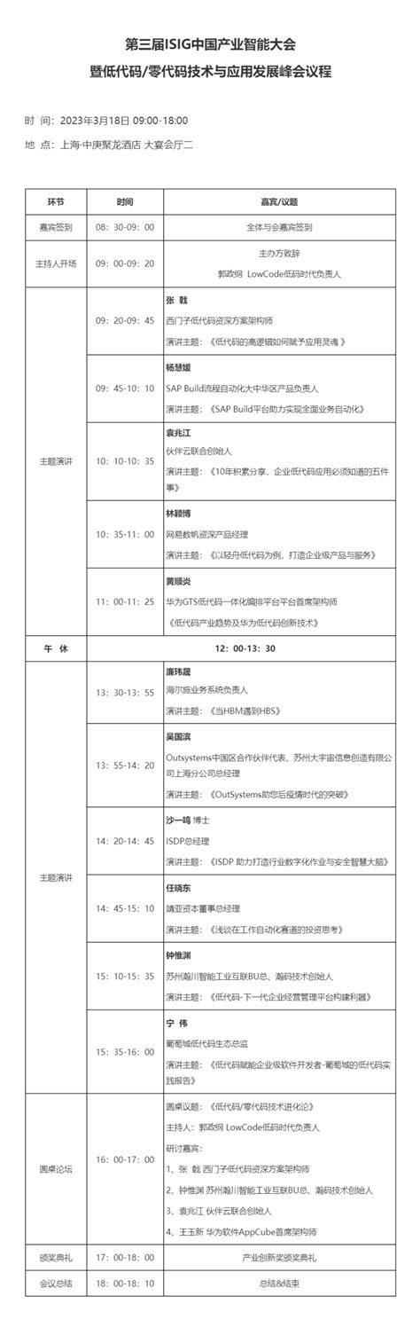 「rpa超自动化、低代码、信创、流程挖掘、隐私计算」第三届isig产业智能大会 预约报名 Rpa中国 低码时代活动 活动行