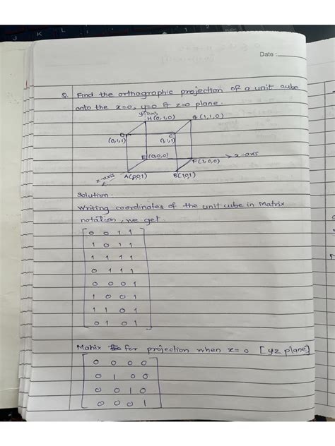 Caadpracticeproblemsfororthographicprojectionmatrices Pdf