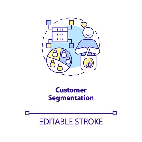 Premium Vector Customer Segmentation Concept Icon