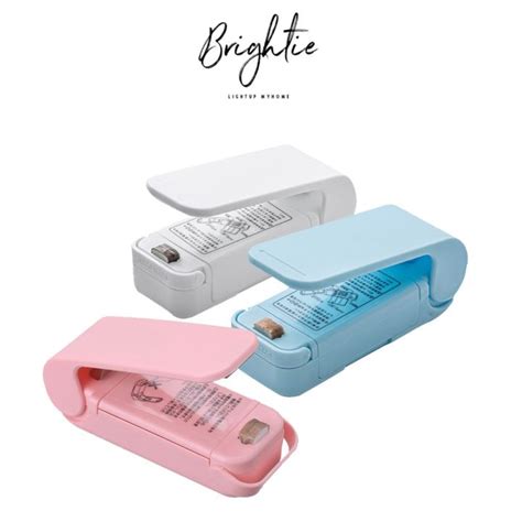 Brightie Plastic Bag Small Sealing Machine Household Hand Pressure Portable Small Battery
