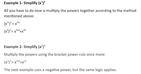 Notes On The Third Law Of Indices Brackets