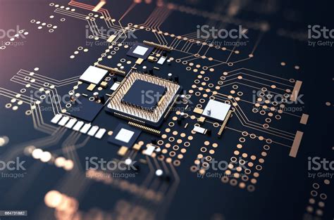 3d 렌더링 의 초현대적 블루 회로 기판 0명에 대한 스톡 벡터 아트 및 기타 이미지 0명 Cpu 공학 Istock
