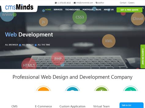 Cmsminds Web Design And Development In New Jersey Digital Marketing Supermarket
