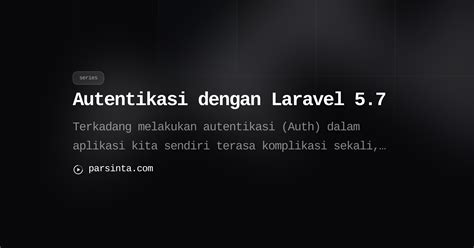 Autentikasi Dengan Laravel 57