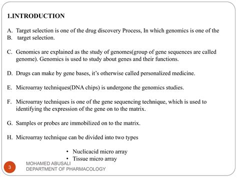 Role Of Nuclicacid Microarray Andprotein Micro Array For Drug Discovery Process Pptx