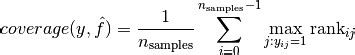 Multilabel Classification Explanation For Coverage Error Metric In Scikit Learn Stack Overflow