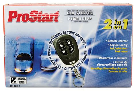 Prostart 4 Button Remote Starter With Keyless Entry Canadian Tire