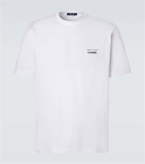 Cotton Jersey T Shirt In White Comme Des Garcons Homme Mytheresa