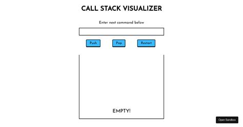 Call Stack Visualizer Forked Codesandbox
