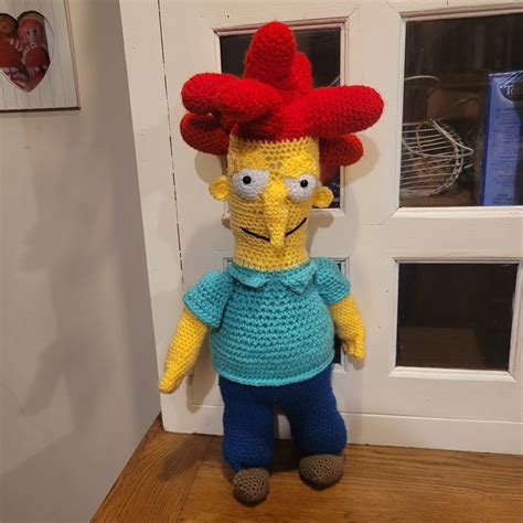 Sideshow Bob Crochet Plush Etsy