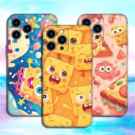 Spongebob Anime Style Phone Case Iphone 8 11 12 13 14 15 Xs Xr Plus Pro