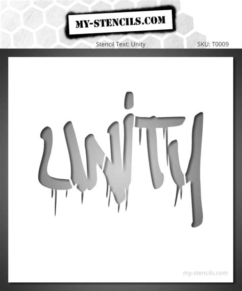 Unity Text Stencil Reusable Diy Creative Tool For Professionals