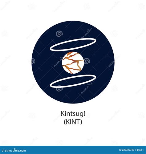 Kintsugi Crypto Currency Token Vector Logo Company Icon 239725749