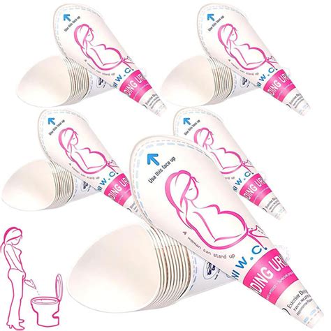 61224pcs Disposable Female Urination Device Portable Pee Funnel For