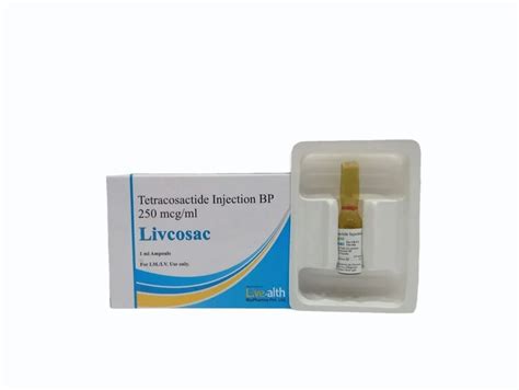 Livealth 1mg 1ml Tetracosactide Injection For Commercial Prescription At Best Price In Navi