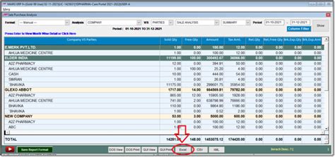 How To View Business Analysis Report In Marg Software