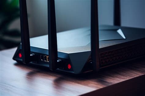 Premium Photo Router On The Table Modern Highspeed Wifi Router For