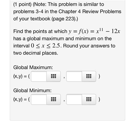 Solved 1 Point Note This Problem Is Similar To Problems