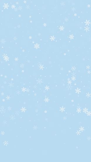 마법이 떨어지는 눈 크리스마스 배경 연한 푸른 겨울을 배경으로 미묘한 비행 눈 조각과 별 마법이 떨어지는 눈 휴가 풍경 세로 벡터 일러스트레이션 크리스마스에 대한 스톡 벡터