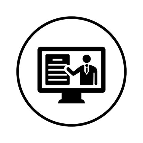 Premium Vector Smart Class Web Education Icon Black Vector Illustration