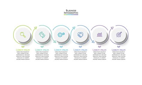 비즈니스 데이터 시각화 추상적인 배경 템플릿을 위해 설계된 타임라인 인포그래픽 아이콘 0명에 대한 스톡 벡터 아트 및 기타 이미지 0명 6 개념 Istock