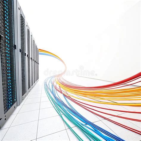 Abstract Digital Data Stream Stock Illustration Illustration Of