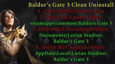 Clean Uninstall At Baldur S Gate Nexus Mods And Community