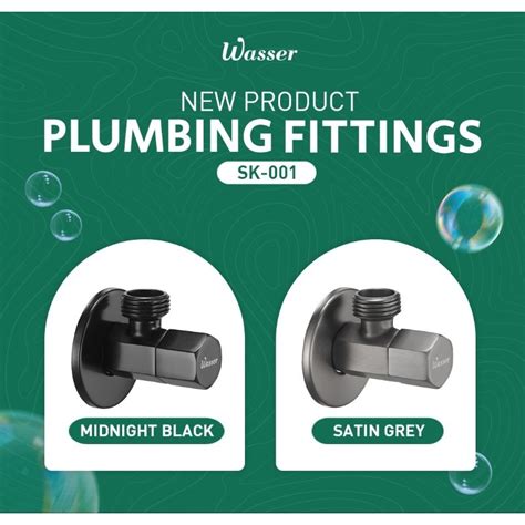 Jual Wasser Sk 001 Satin Grey Hexagonal Stop Valve Shopee Indonesia