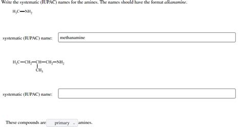 Solved Write The Systematic Iupac Names For The Amines