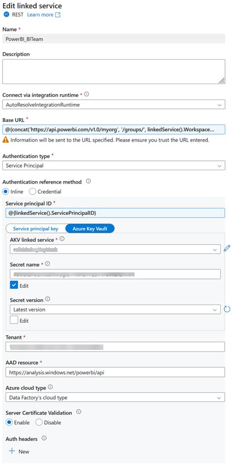 Use Power Bi Apis From Azure Data Factory Mattias De Smet
