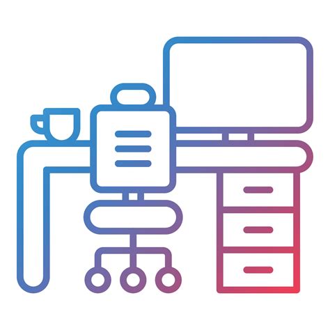 Workspace Line Gradient Icon 18722168 Vector Art At Vecteezy