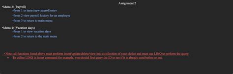 Solved Assignment 2 Your Console Application Must Have A