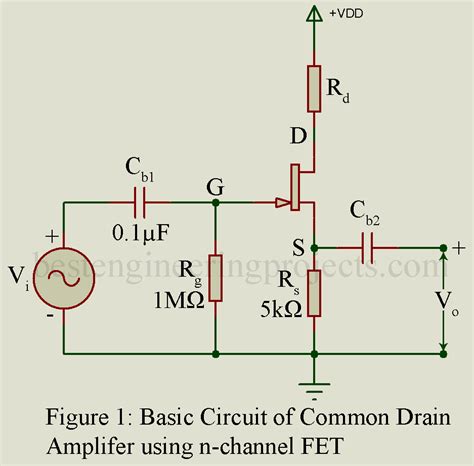 Common Drain Amplifier Using Fet Engineering Projects