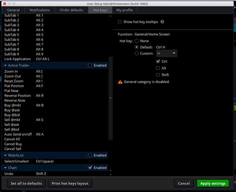 Thinkorswim Hotkeys Order Exit Sell Position Usethinkscript Community