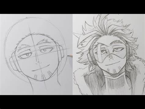 How To Draw Hawks With Ease My Hero Academia Ssart1 Youtube