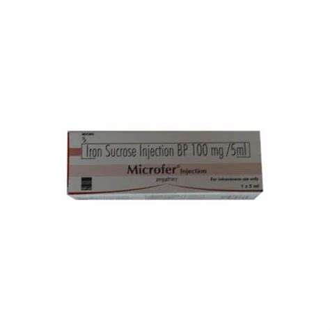Microfer Injection Venofer Bp 100 Mg At ₹ 140piece Iron Sucrose